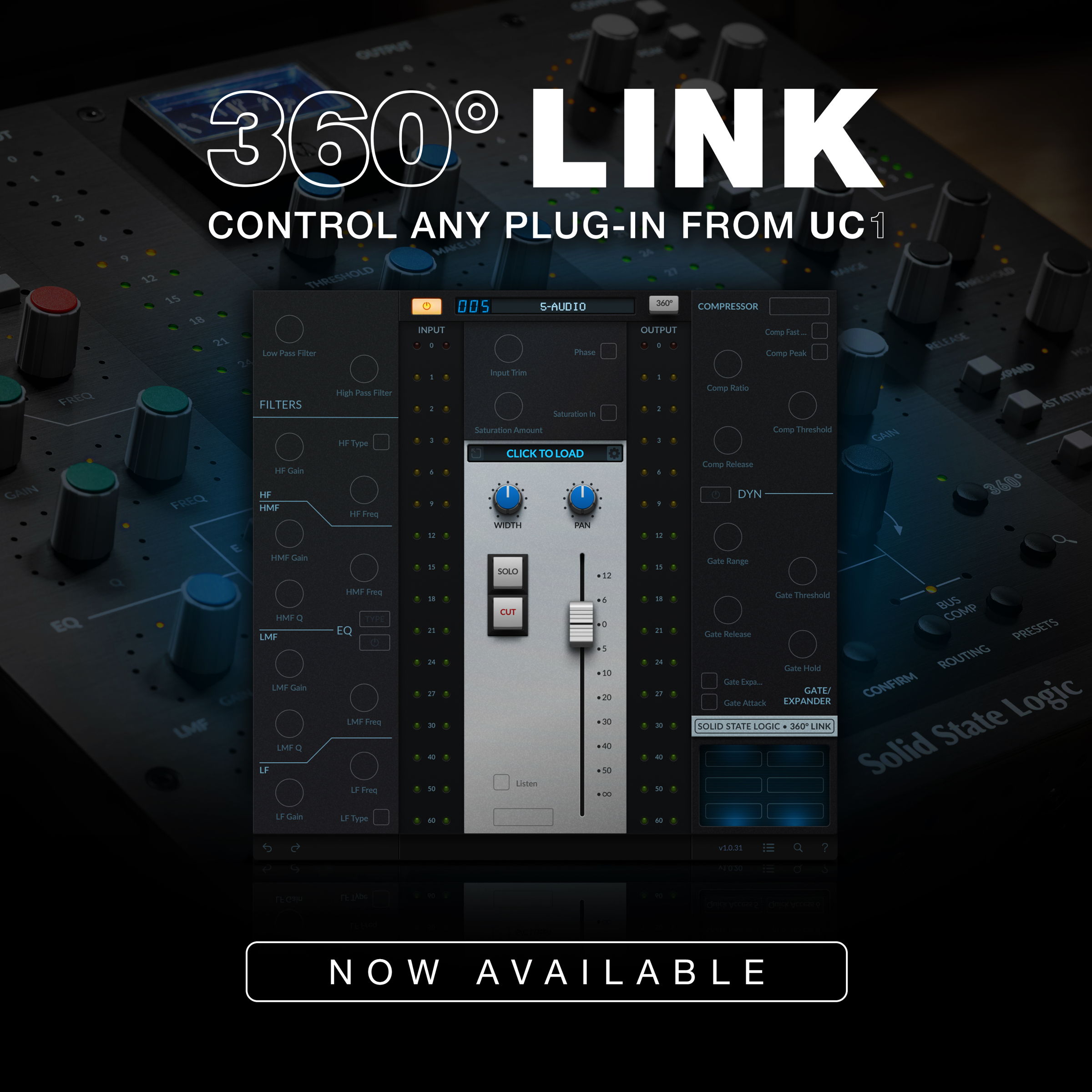 Any Plug-in, Any Flavour: Control Any Plug-in with SSL’s UC1 and 360° Link